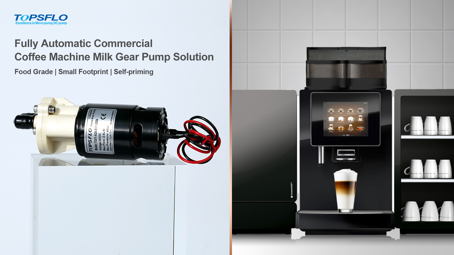 Elevating Coffee Experience: TOPSFLO Milk Gear Pump Solution for Fully ...
